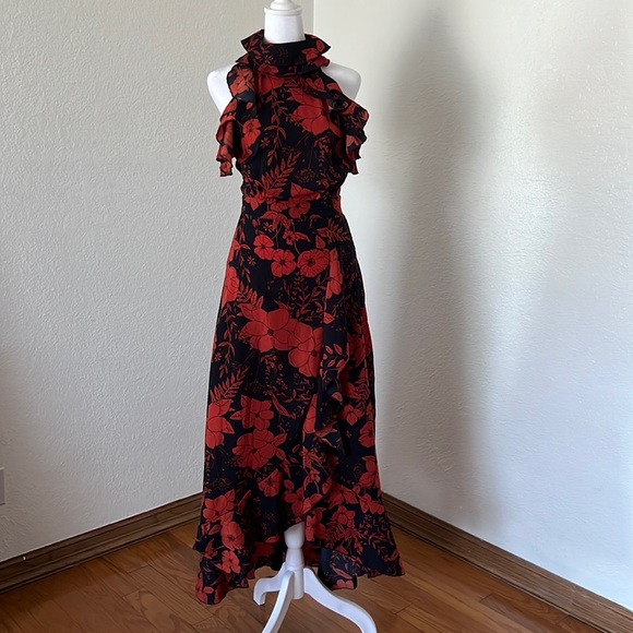 PrettyLittleThing | Dresses | Pretty Little Thing Maxi Ruffle Dress ...